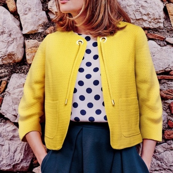 Boden | Jackets & Coats | Boden Yellow Chepstow Jacket | Poshmark